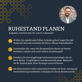 Eigeninitiative für den perfekten Ruhestand